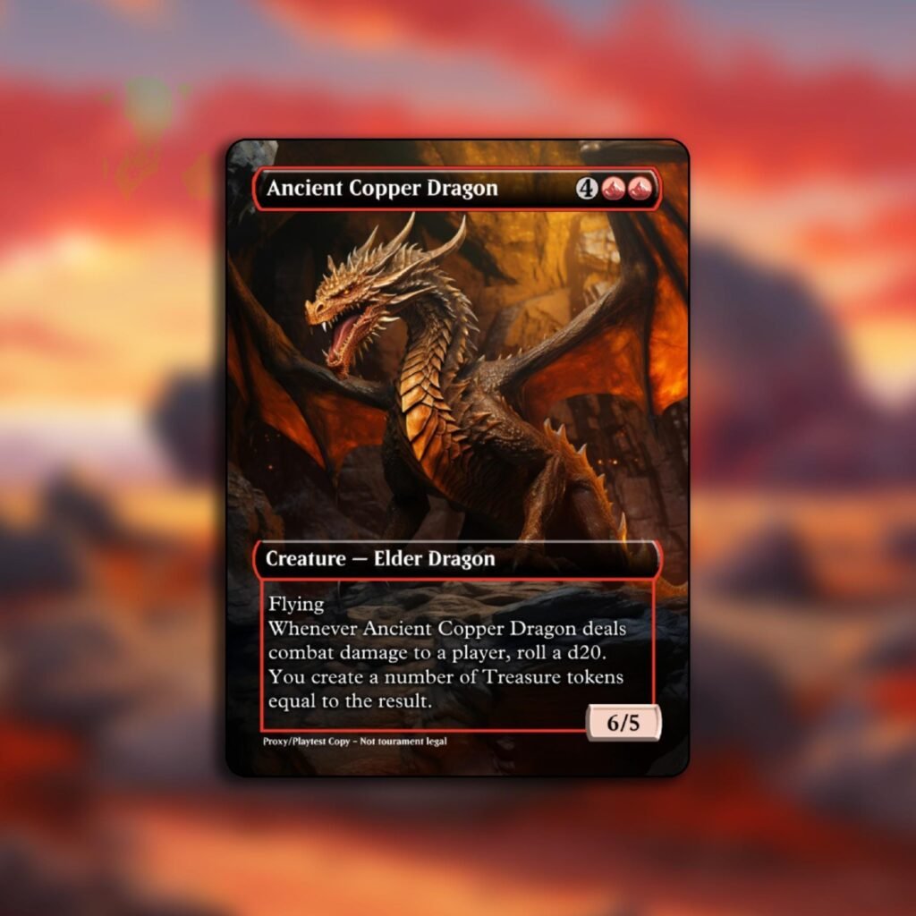 Ancient Copper Dragon MTG Proxy - Sorcerer's Proxy Shop