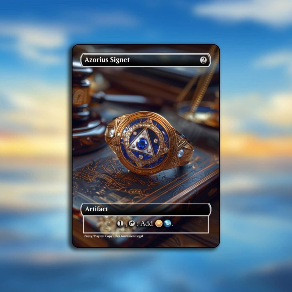 Azorius Signet MTG Proxy - Sorcerer's Proxy Shop