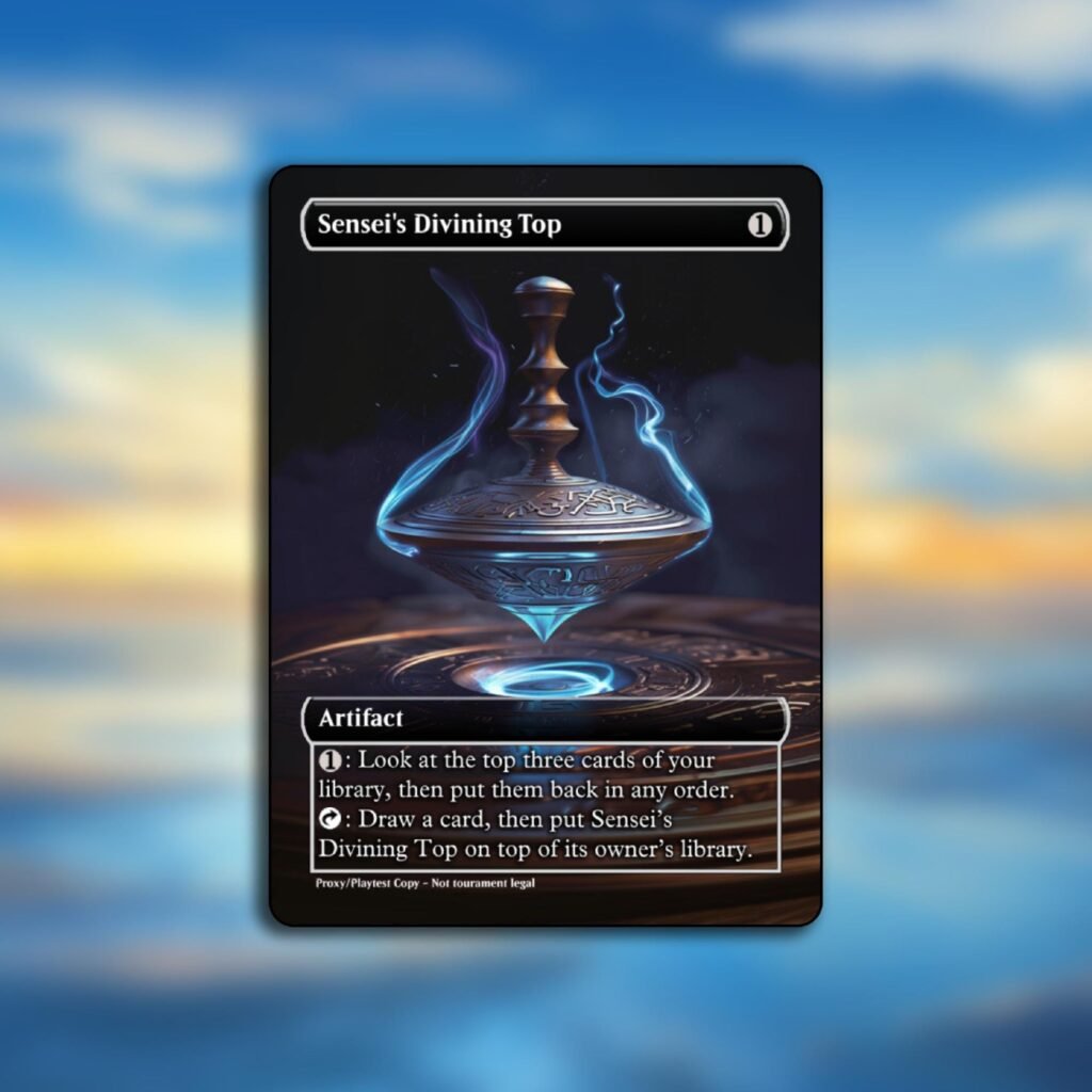 Sensei's Divining Top MTG Proxy - Sorcerer's Proxy Shop