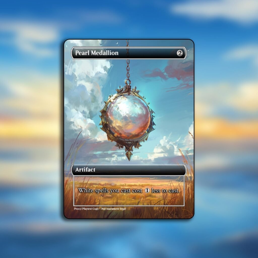 Pearl Medallion MTG Proxy – Sorcerer's Proxy Shop
